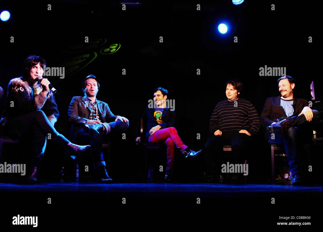 Left to right: Noel Fielding, Dave Brown, Mike Fielding, Rich Fulcher ...