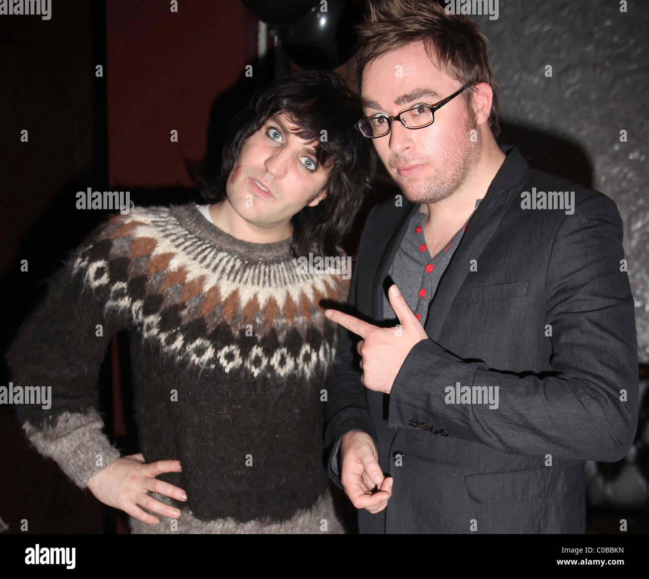 Noel Fielding and Danny Wallace, promoting the new DVD release of 'The ...