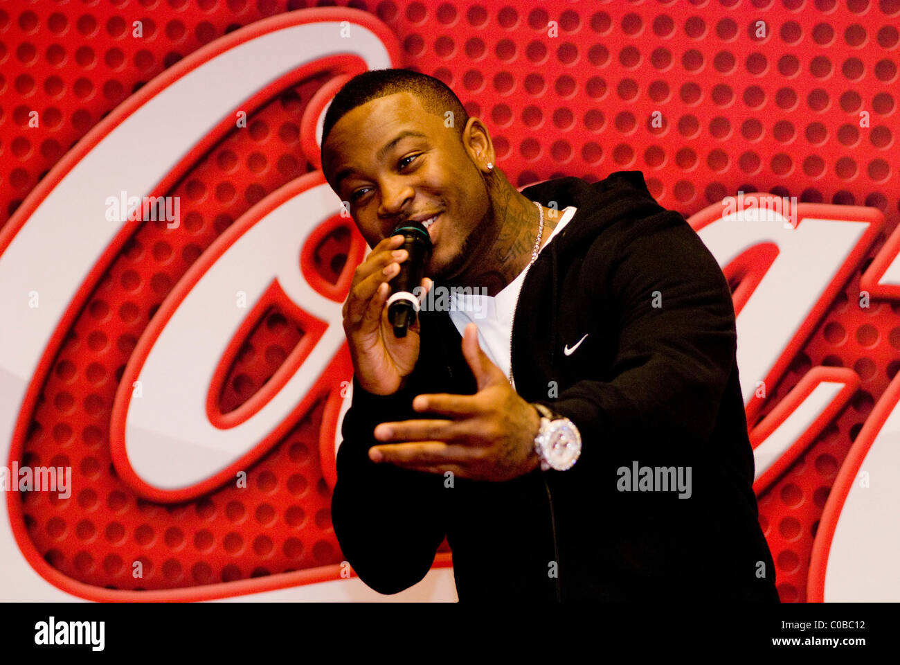 Pleasure P aka Marcus Cooper at the WGCI Coca Cola Lounge Chicago, Illinois - 16.11.09 Stock ...