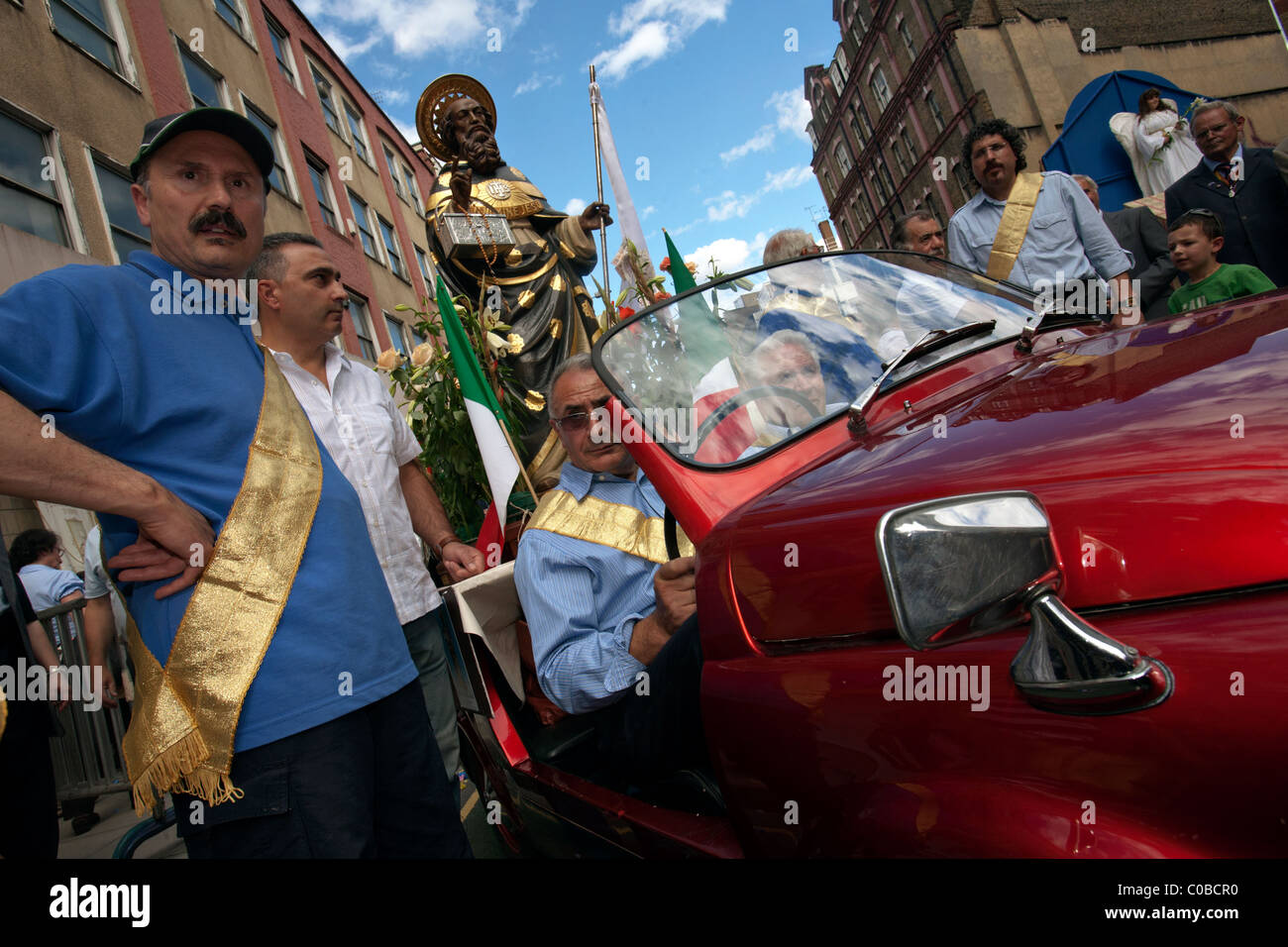 Italian religious parade in London Stock Photo - Alamy