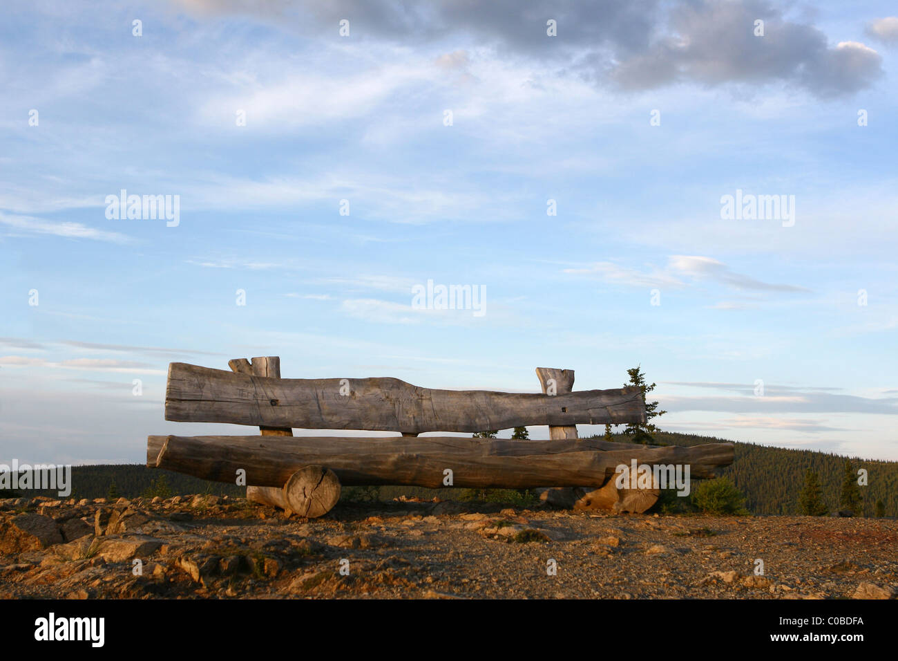 Rustic wood seating hi-res stock photography and images - Alamy