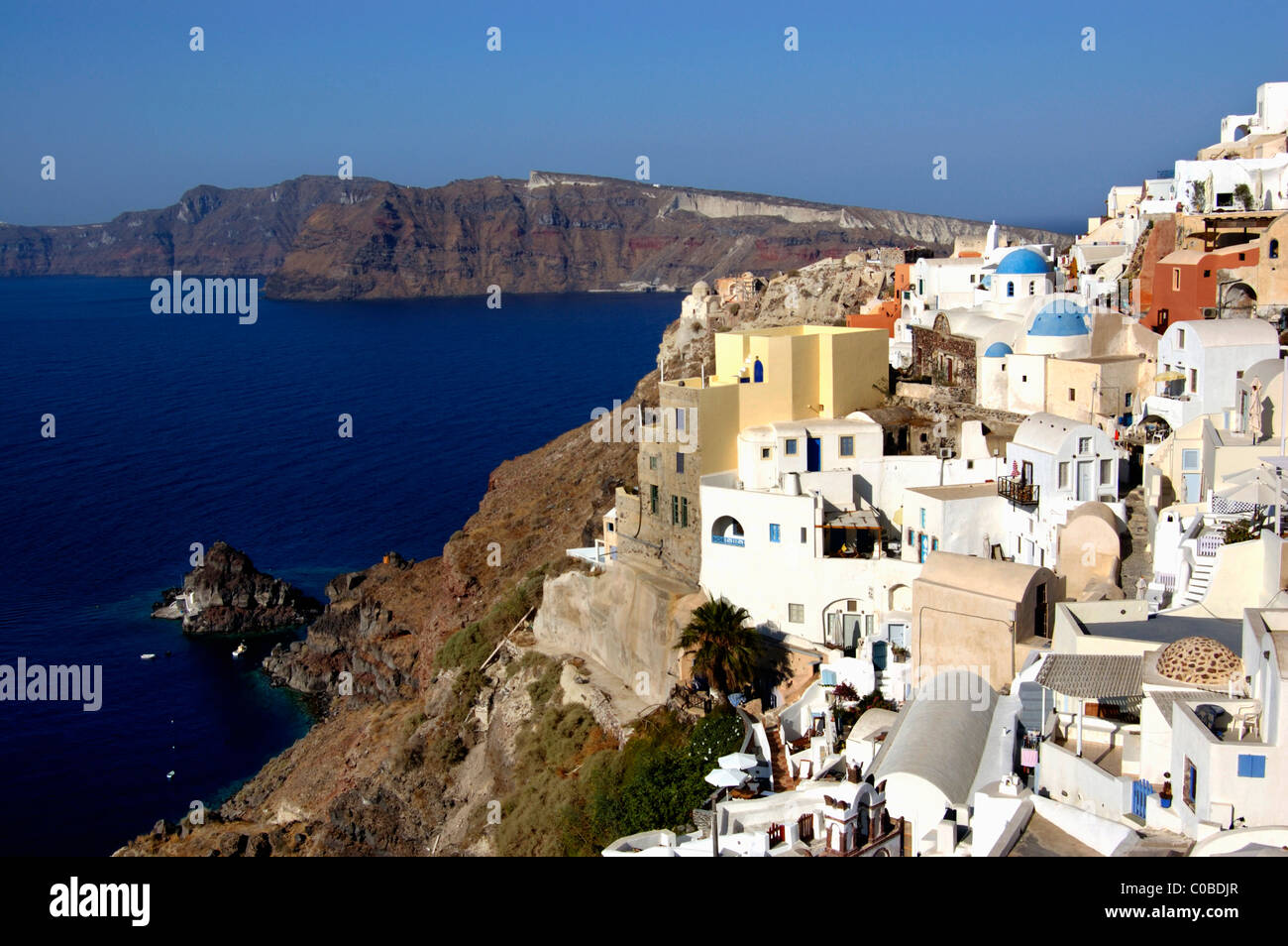 curches and homes in santorini,greece Stock Photo - Alamy