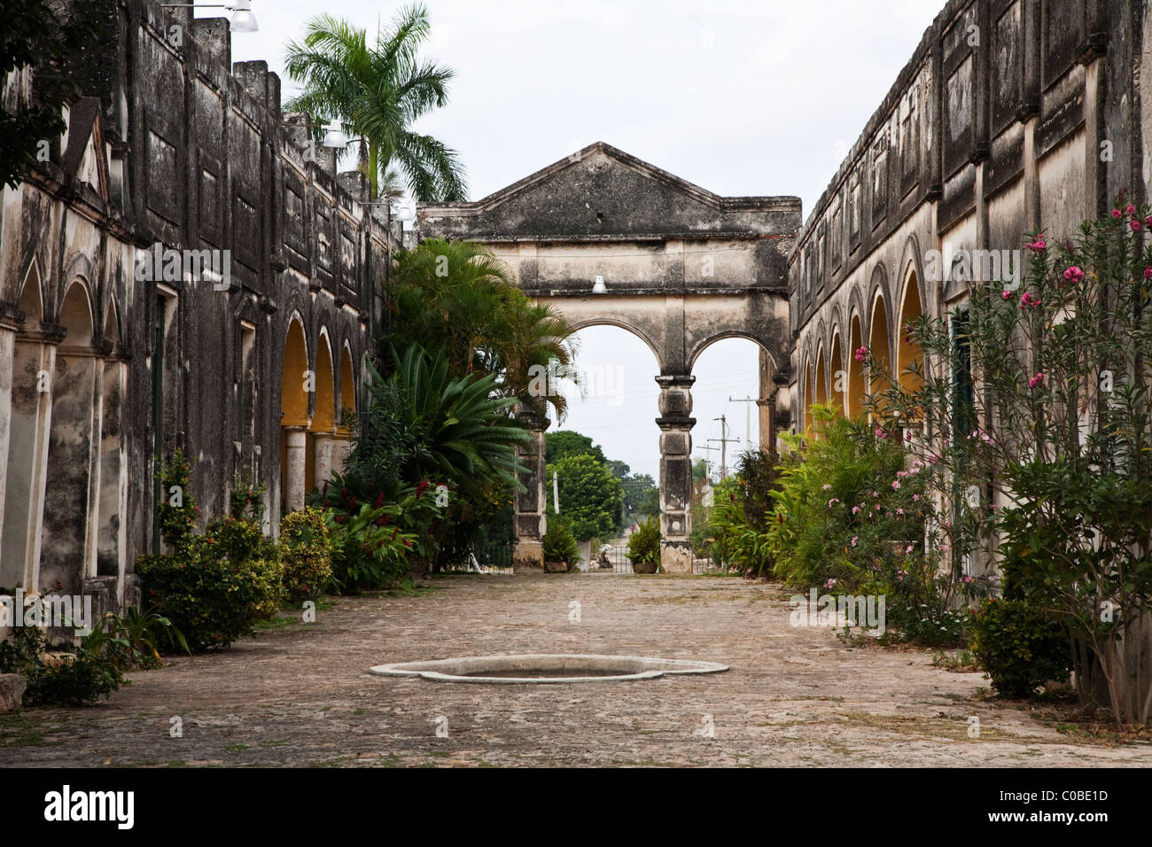 17th century henequen hacienda Yaxcopoil near Merida, Yucatan, Mexico ...