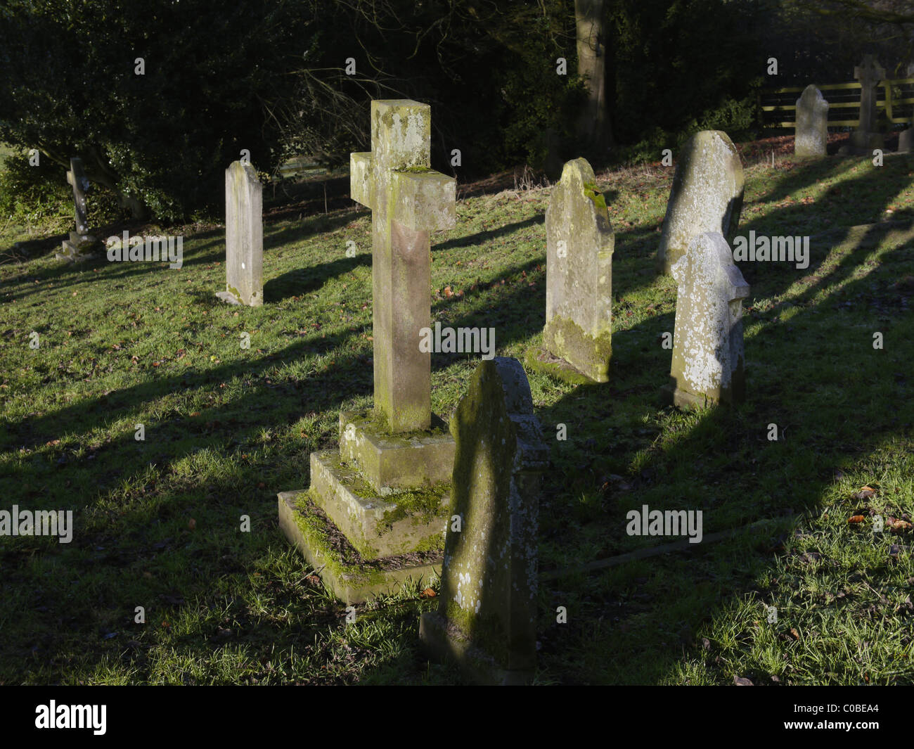 Gravestones sun hi-res stock photography and images - Alamy