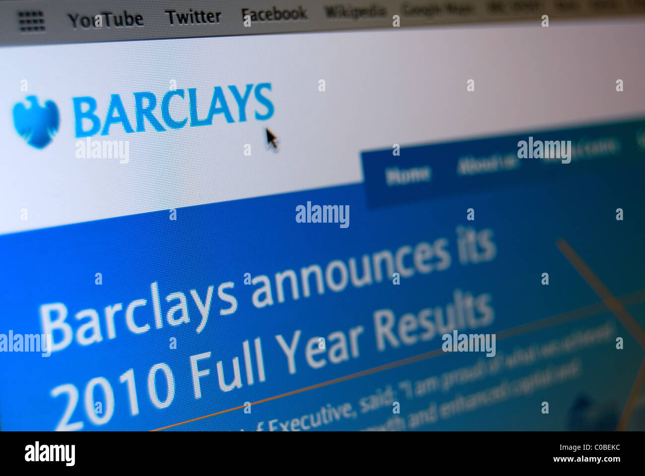 A Photo Illustration Of The Barclays Bank Website Stock Photo - Alamy