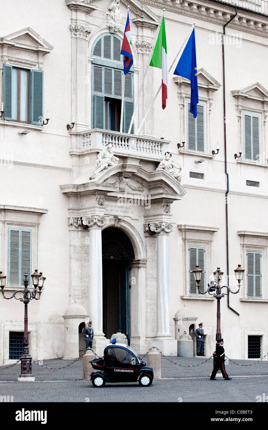 Italian President's palace (Quirinale), Rome, Italy, Europe. Main ...