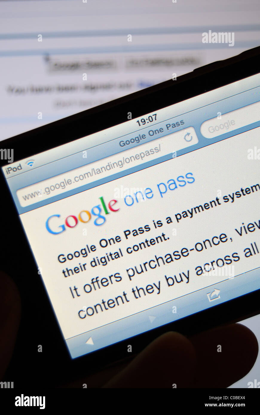 Photo Illustration Of An Apple Ipod Using Google Search To Display ...