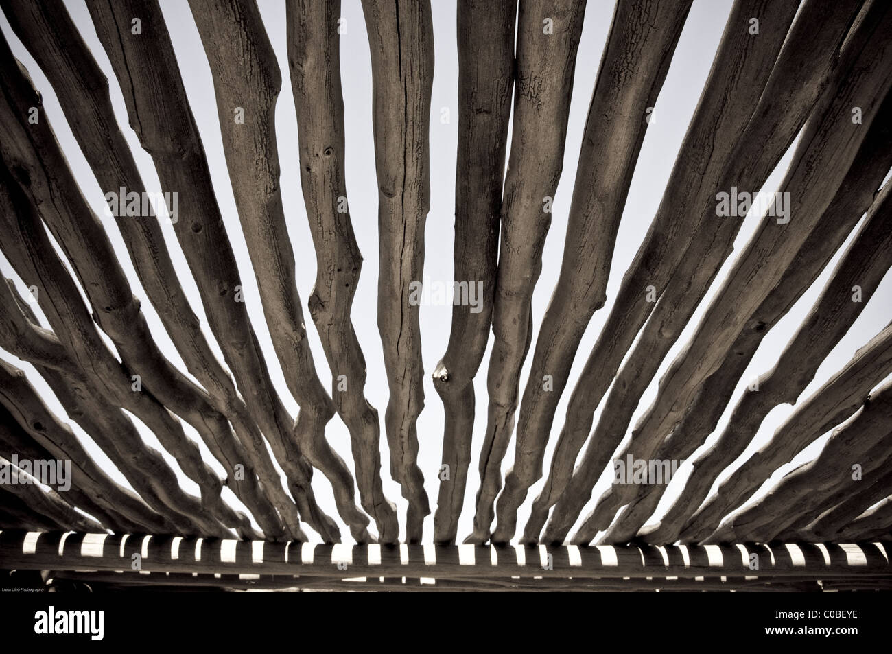Wood Sticks Roof Stock Photo - Alamy