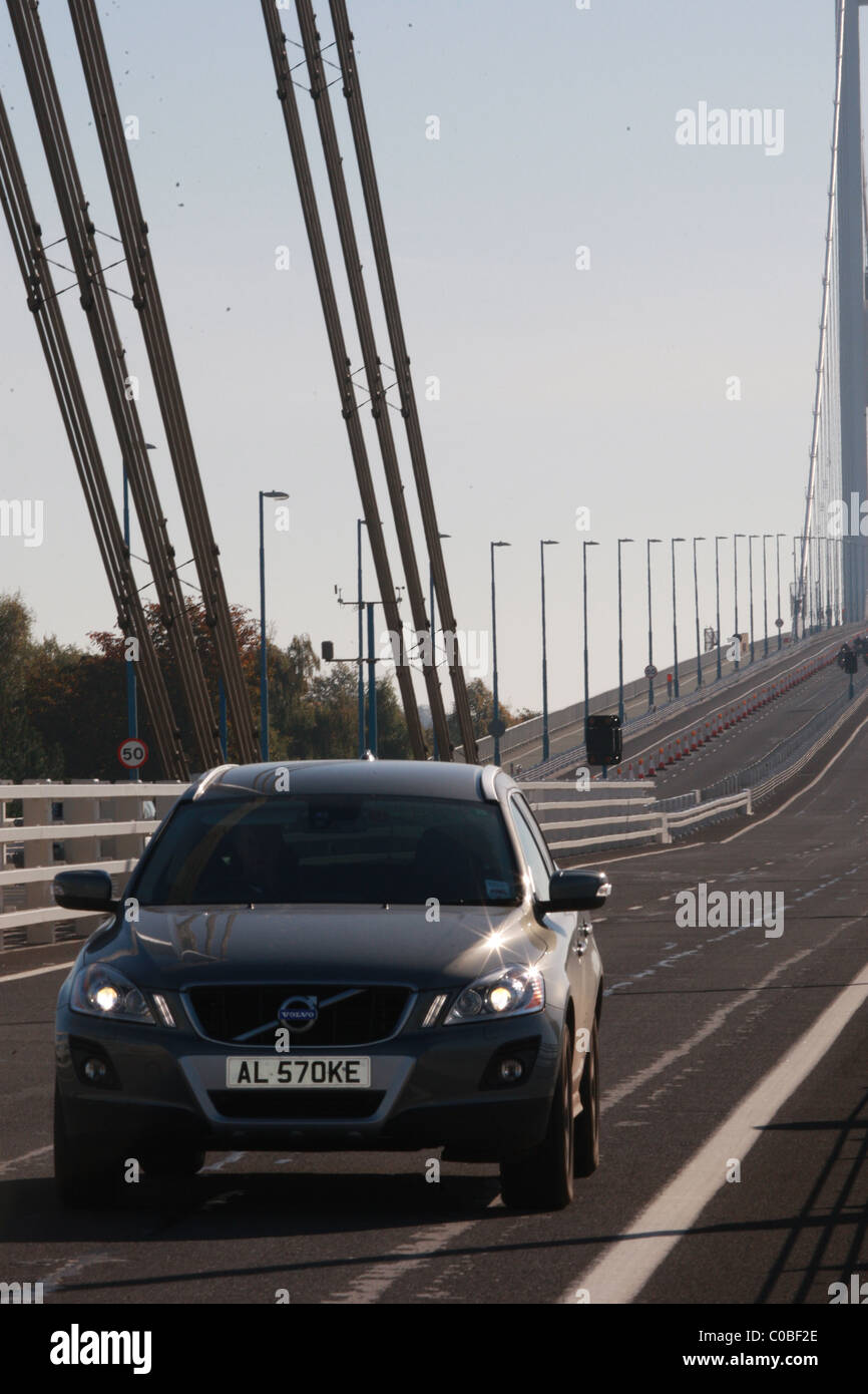 M48 Severn Bridge river crossing via the famous suspension bridge ...