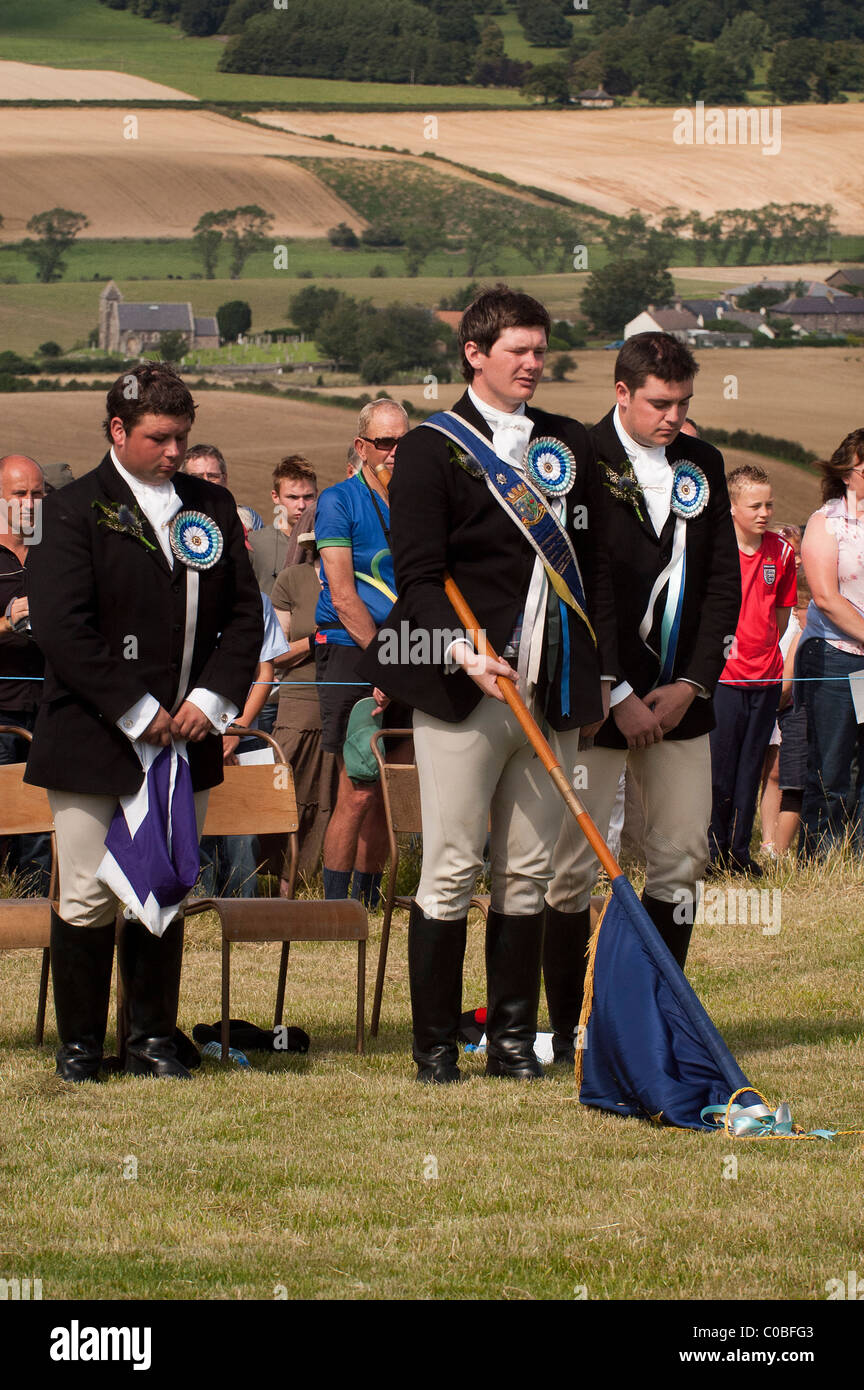 The Coldstreamer at the annual Coldstream Rideout to remember the ...