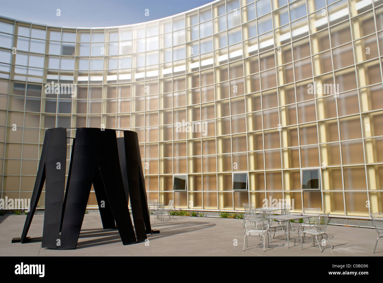 Interior courtyard of the Lightcatcher building, Whatcom County Museum ...