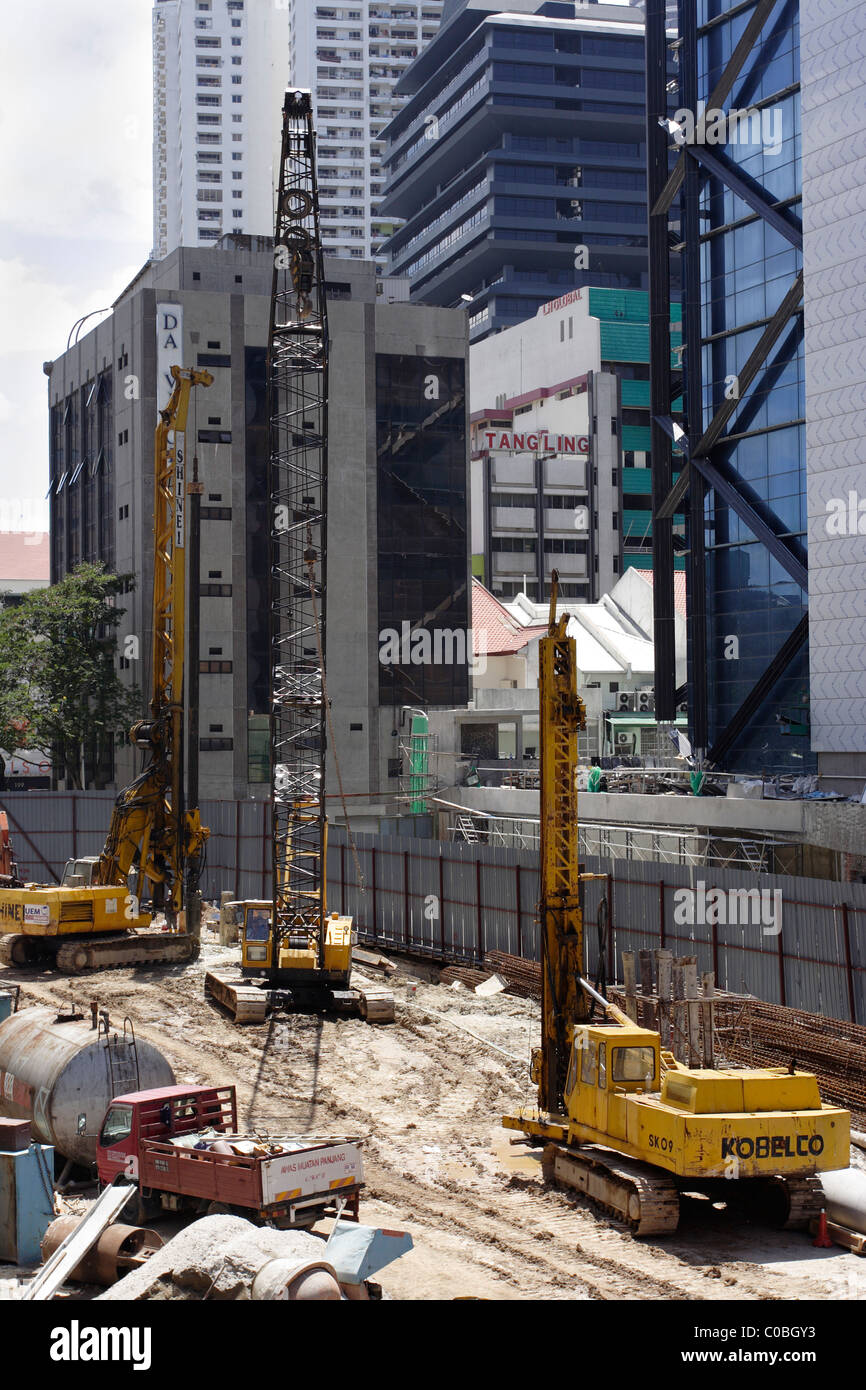 Construction site in Kuala Lumpur, Malaysia Stock Photo - Alamy