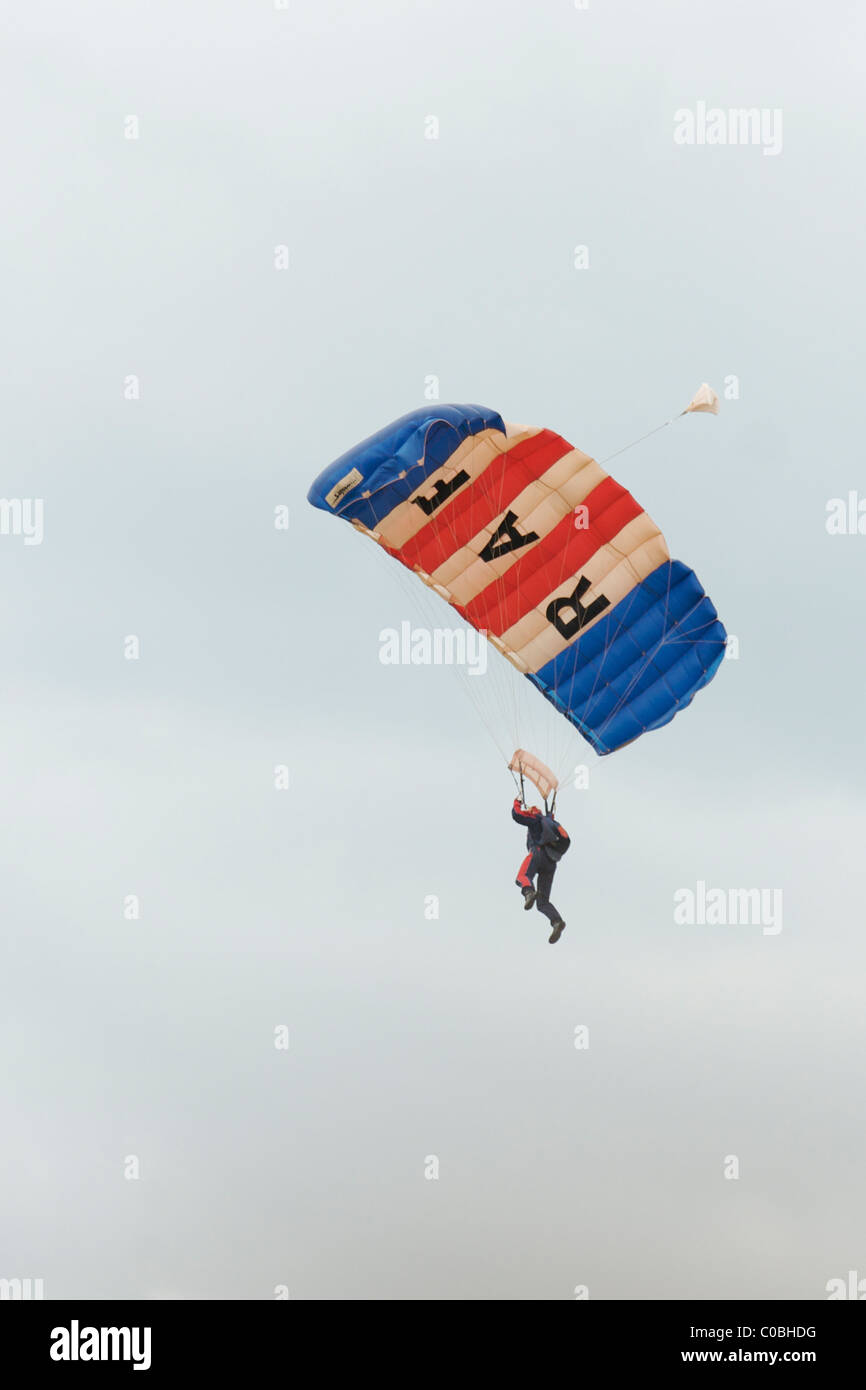 The British Royal Air Force parachute display team perform at Cosford ...