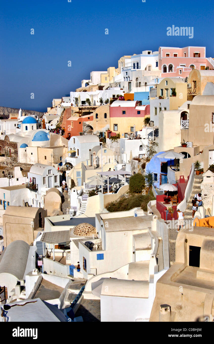 curches and homes in santorini,greece Stock Photo - Alamy