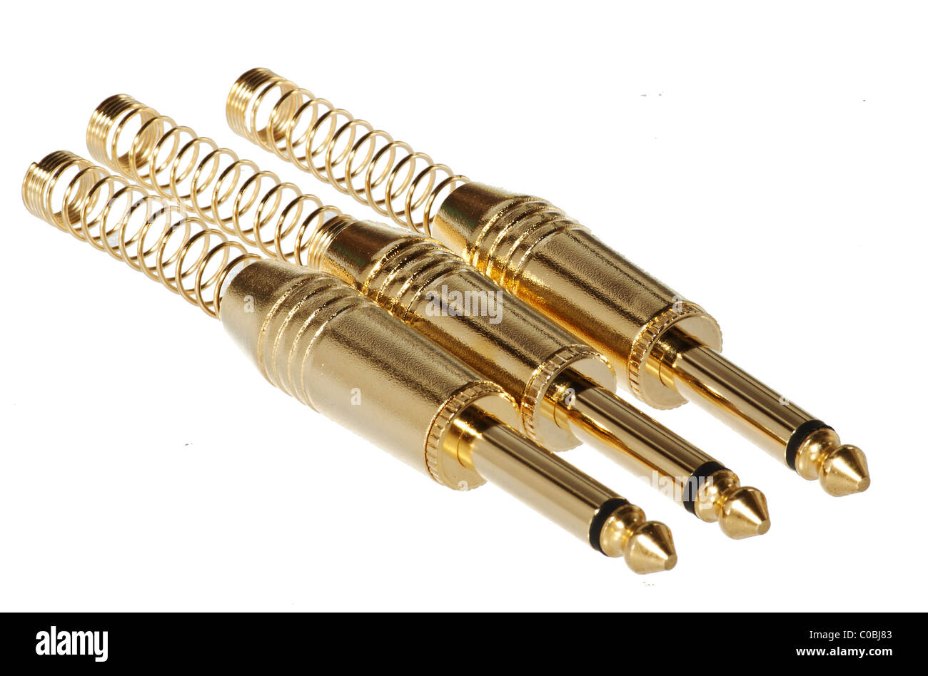 Jack for signal transmission and information isolated Stock Photo - Alamy