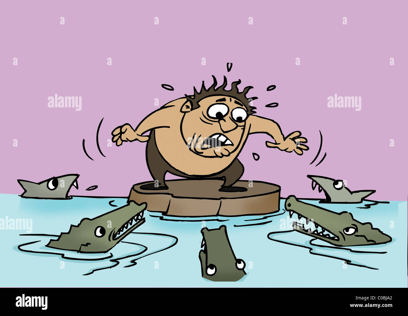 a man facing many problems Stock Photo - Alamy