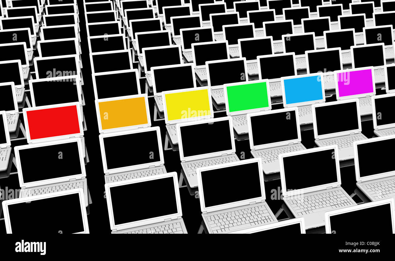 Different Technologies and Operating Systems A Art Stock Photo - Alamy