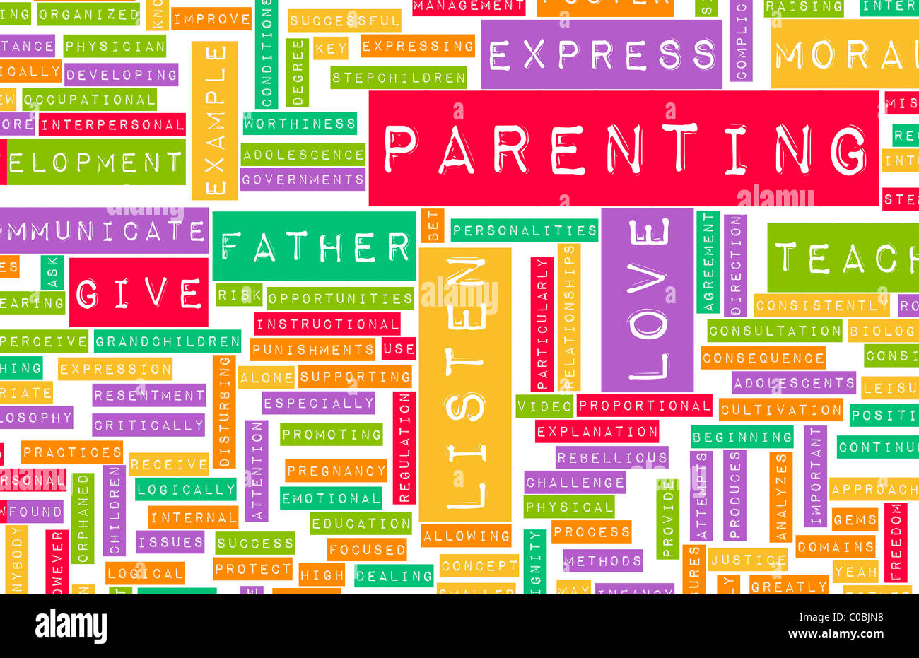 Good Parenting and Practices of Being in a Family Stock Photo - Alamy