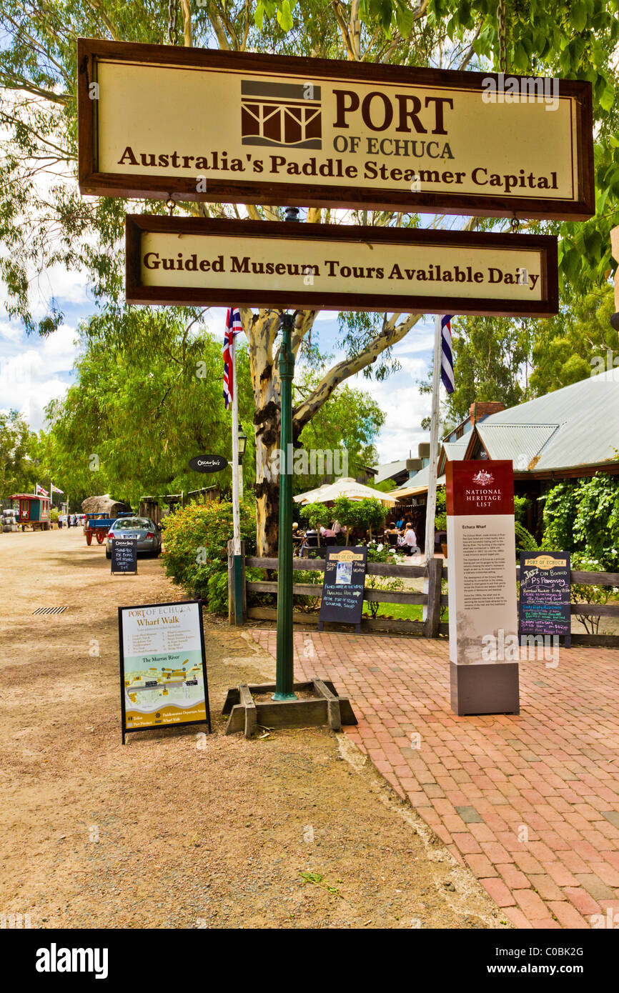 Historic echuca wharf hi-res stock photography and images - Alamy