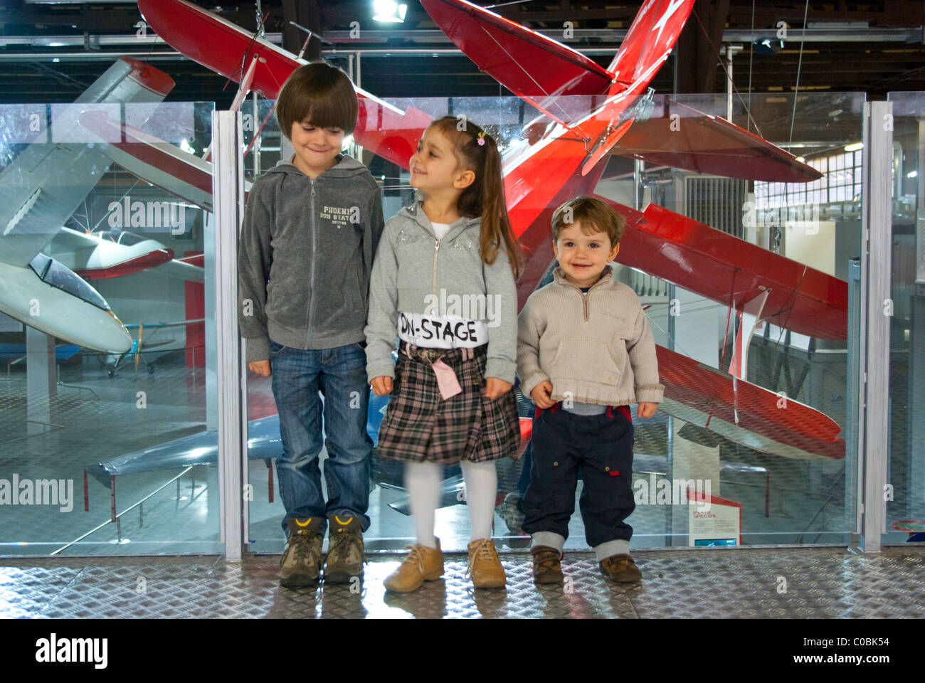 children at museum of aviation Stock Photo - Alamy
