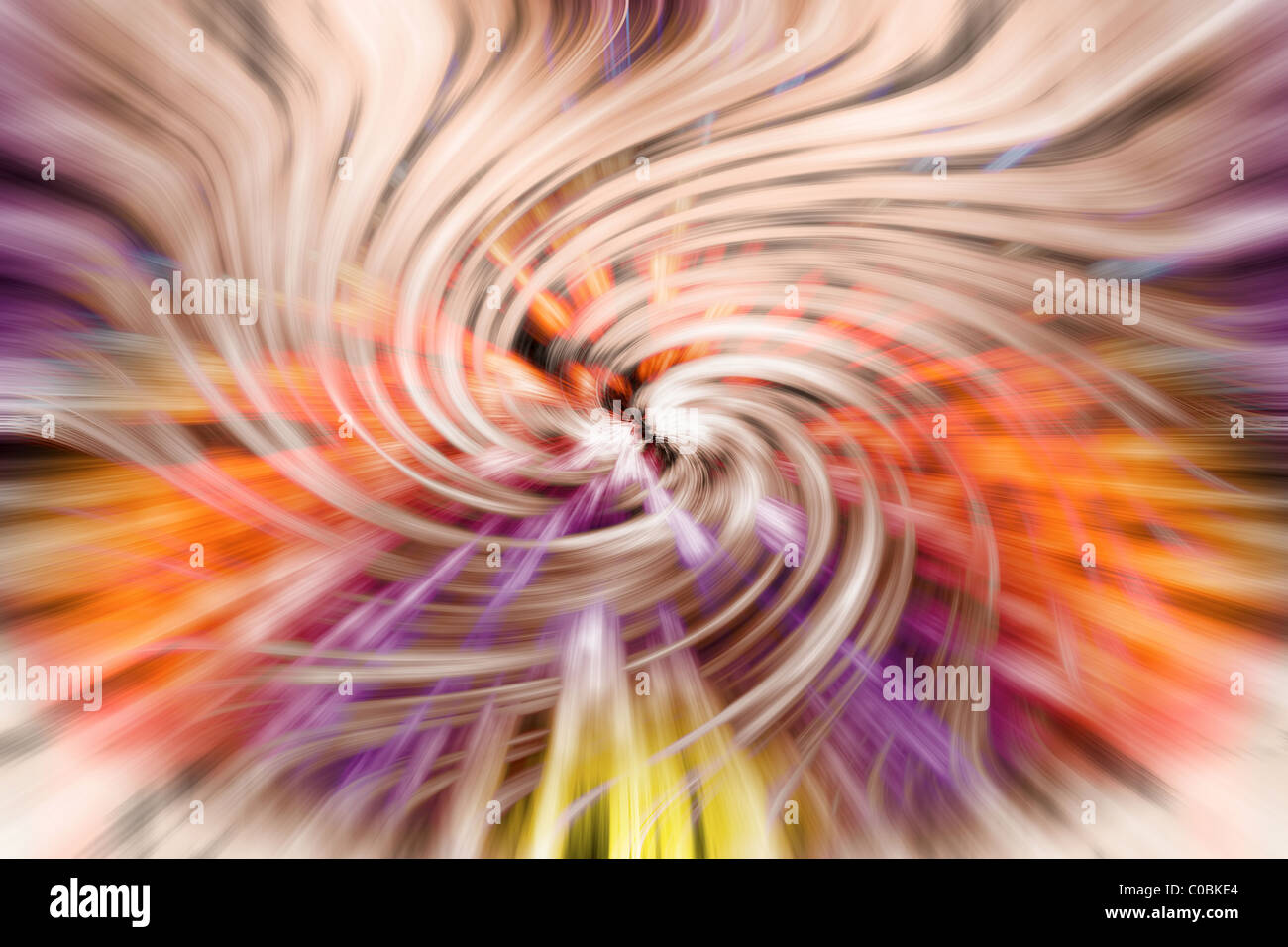 Abstract colorful light beams and vortex shape design Stock Photo - Alamy