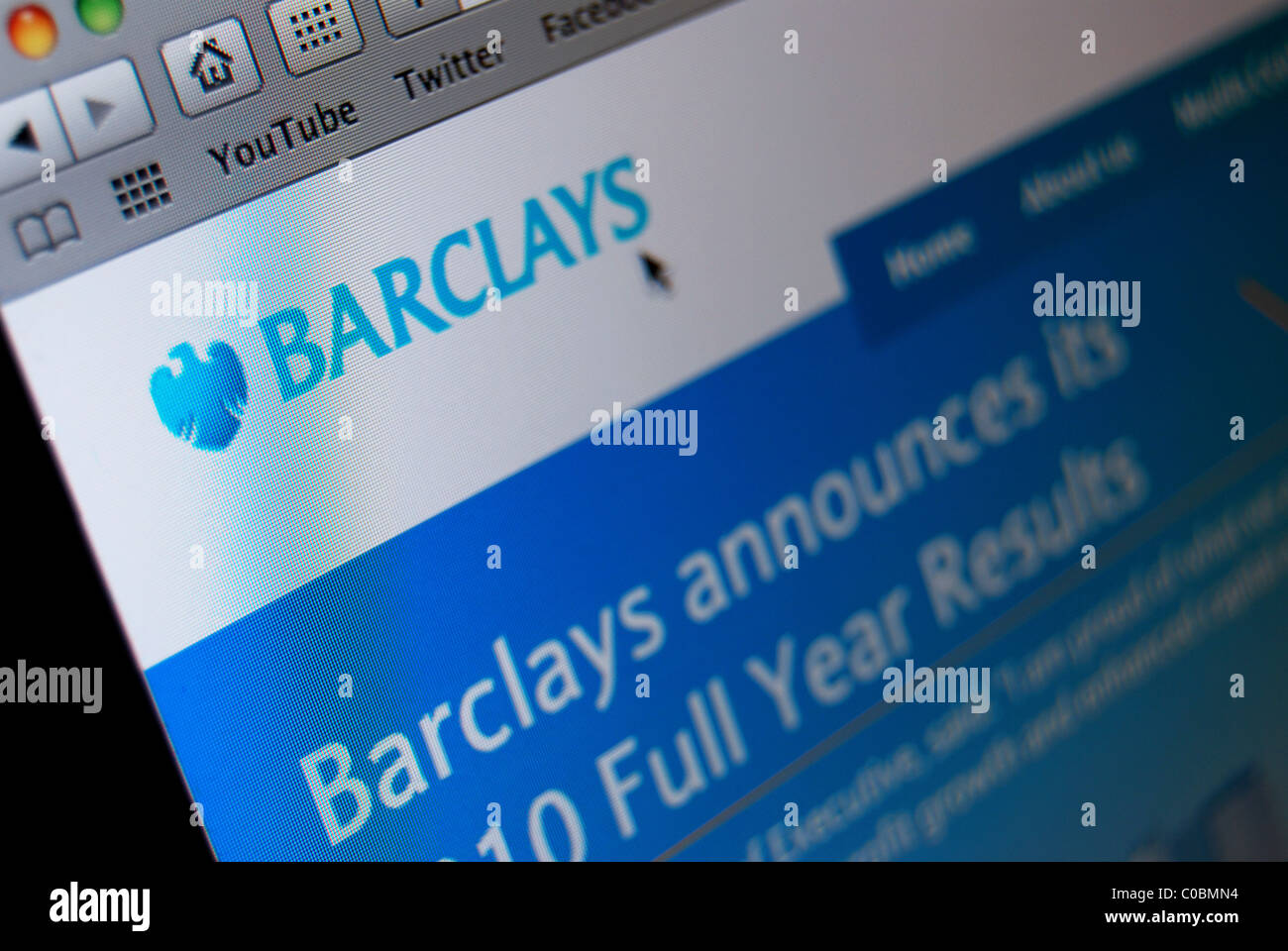 A Photo Illustration Of The Barclays Bank Website Stock Photo - Alamy