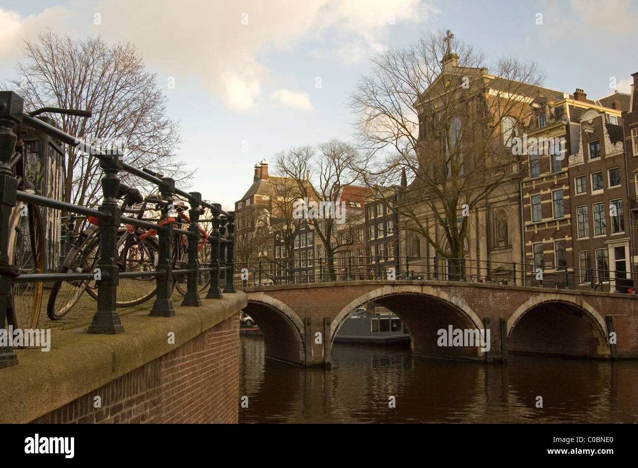 Canal bridge Amsterdam Stock Photo - Alamy