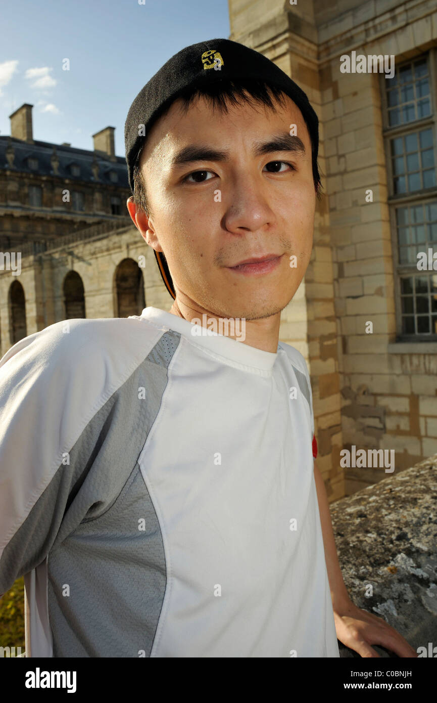 Male chinese university student outside hi-res stock photography and ...