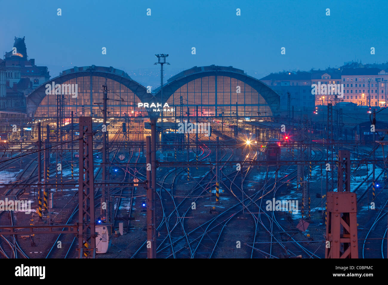 Prague main railway station hi-res stock photography and images - Alamy