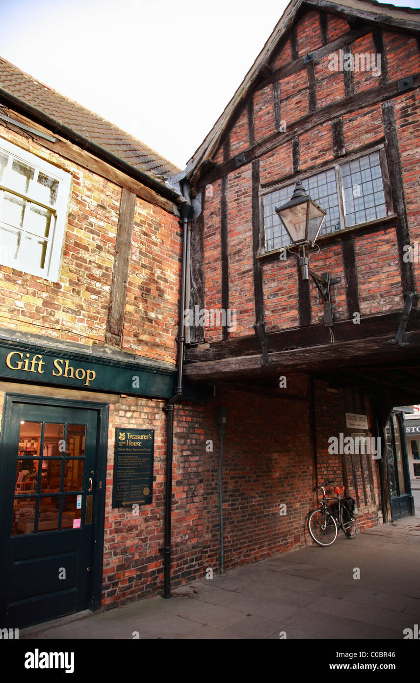 Pedestrian Archway York City Yorkshire UK United Kingdom EU Europe ...