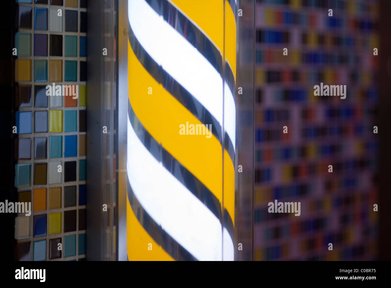 Barber sign, Hong Kong Stock Photo - Alamy
