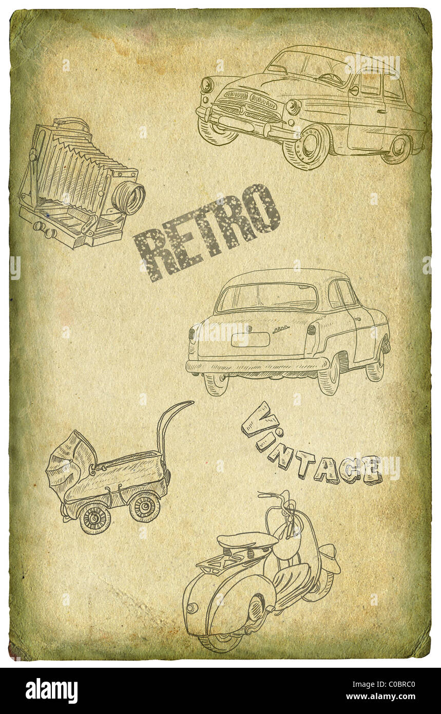 Retro set hi-res stock photography and images - Alamy