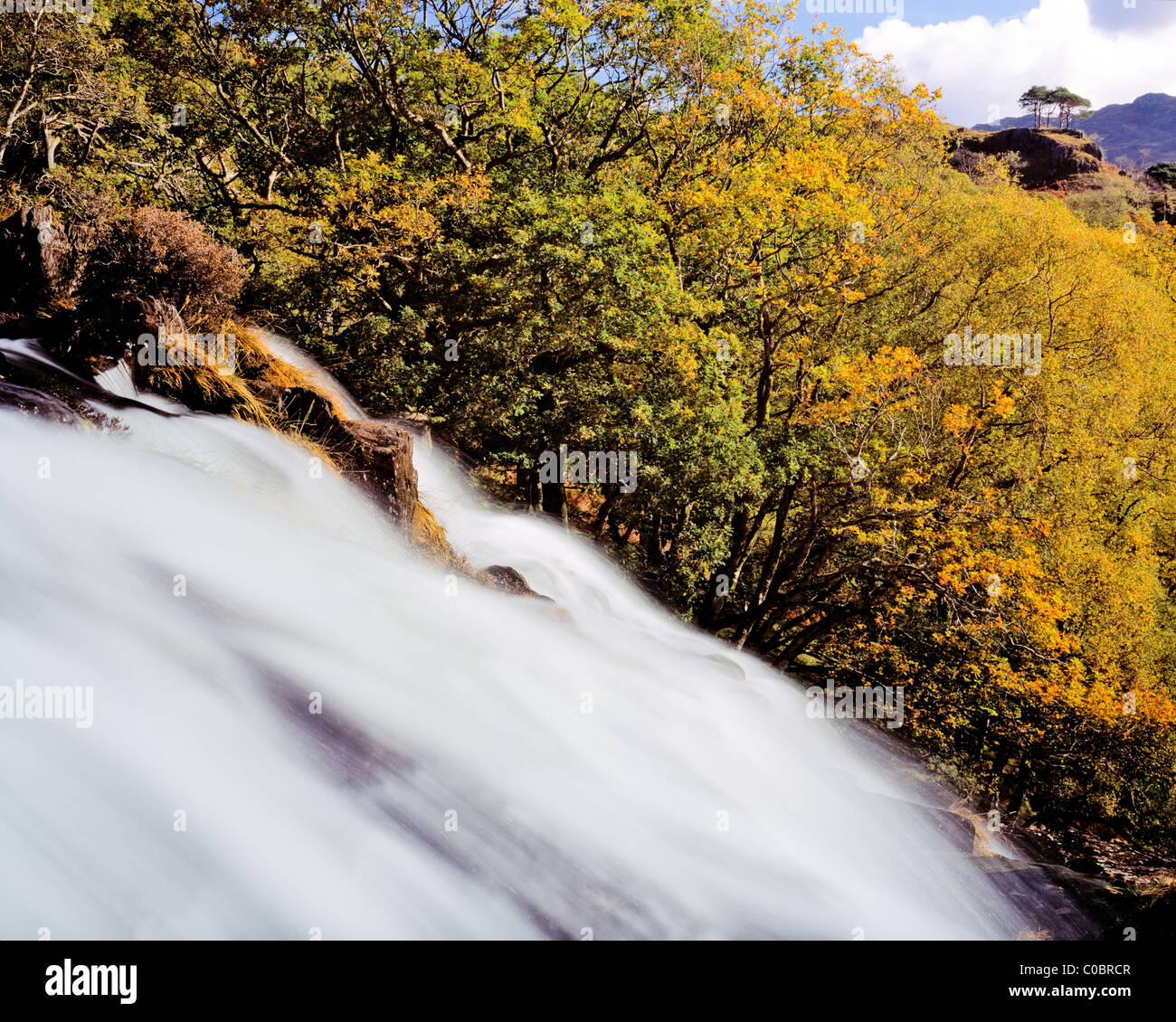 Autumn in Cwm Llan, Snowdonia National Park. Wales Stock Photo - Alamy