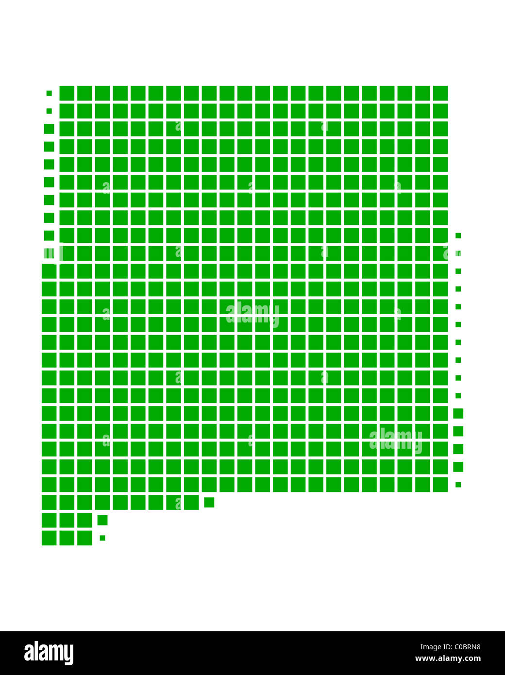Map of New Mexico Stock Photo - Alamy