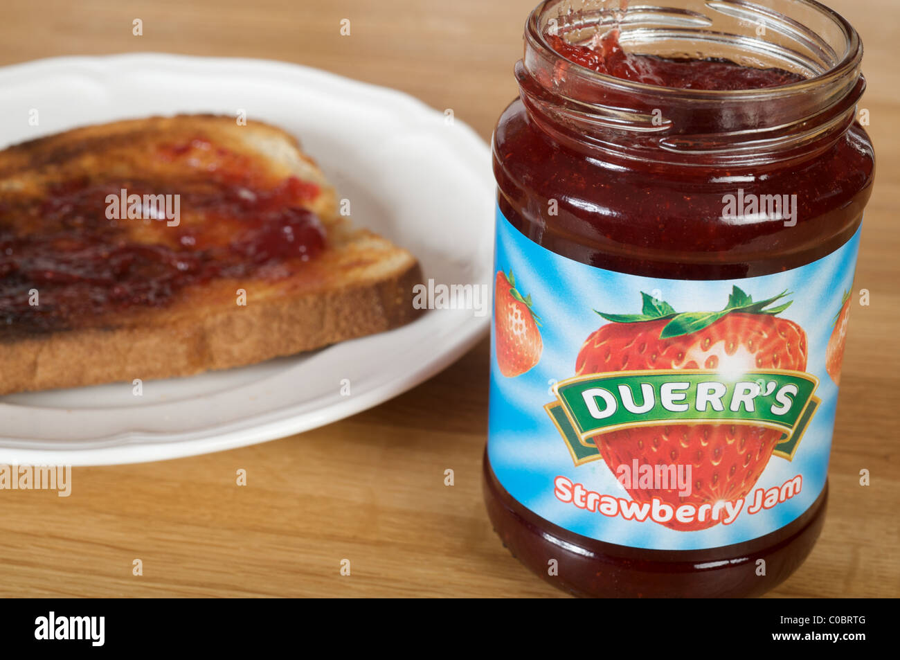 Duerr's strawberry jam Stock Photo - Alamy