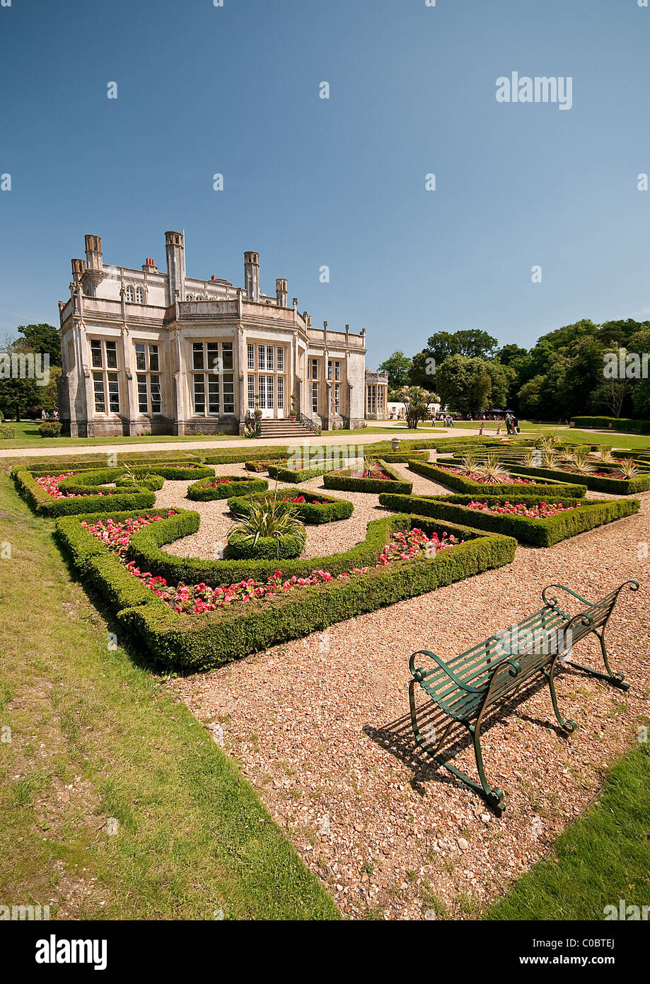 Highcliffe Castle and gardens Christchurch England UK Stock Photo - Alamy