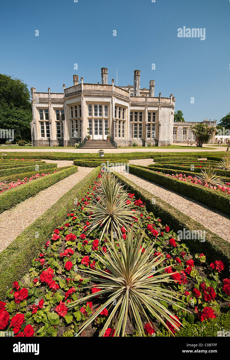 Highcliffe Castle and gardens Christchurch England UK Stock Photo - Alamy