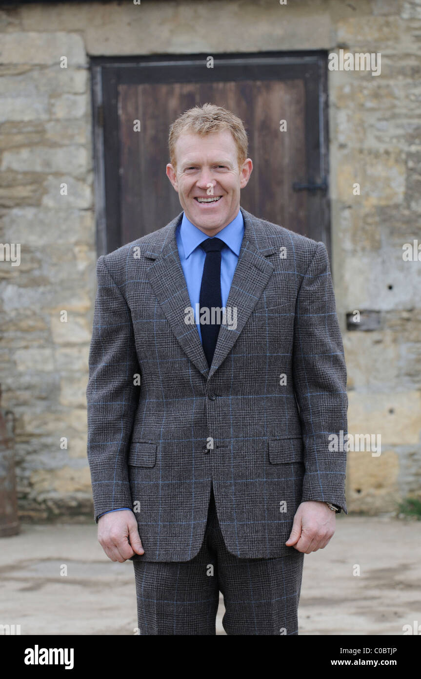 Adam Henson Cotswold farmer and tv presenter on his farm wearing a ...