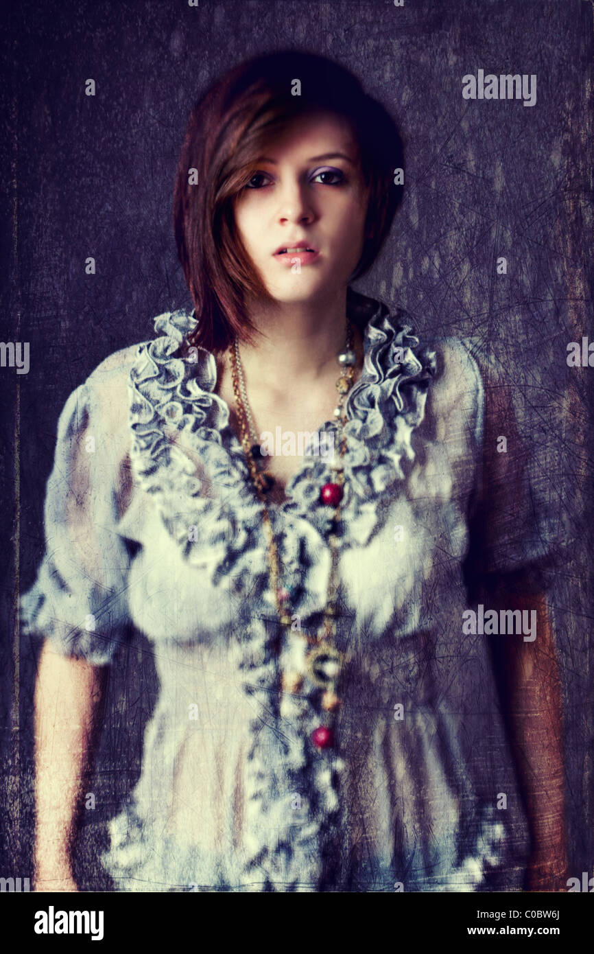 Moody woman stern hi-res stock photography and images - Alamy