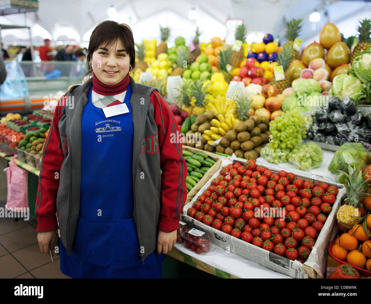Moscow food market hi-res stock photography and images - Alamy