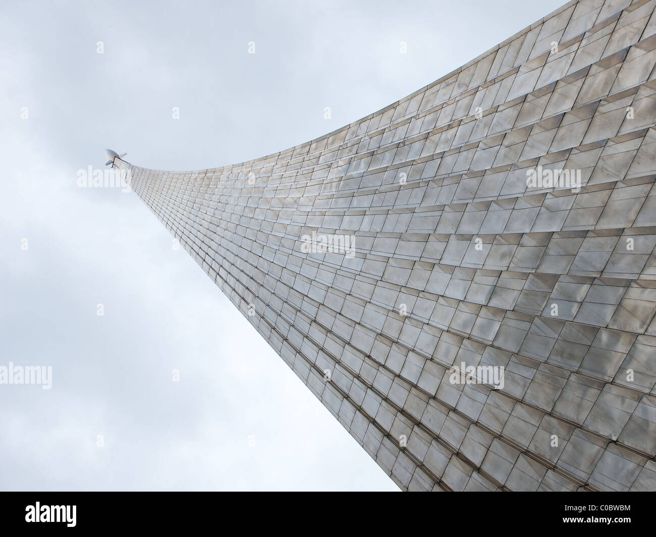 The Space Obelisk monument, Moscow Stock Photo - Alamy