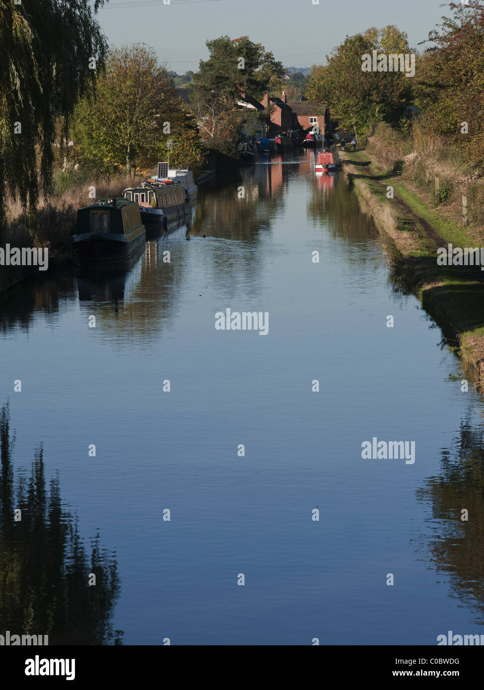 Worcester and Birmingham Canal Stoke Prior Astwood Locks Worcestershire ...