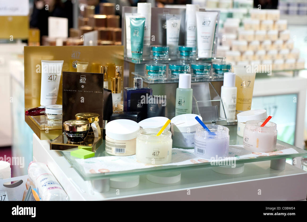 Paris, France - beauty products on display Stock Photo - Alamy