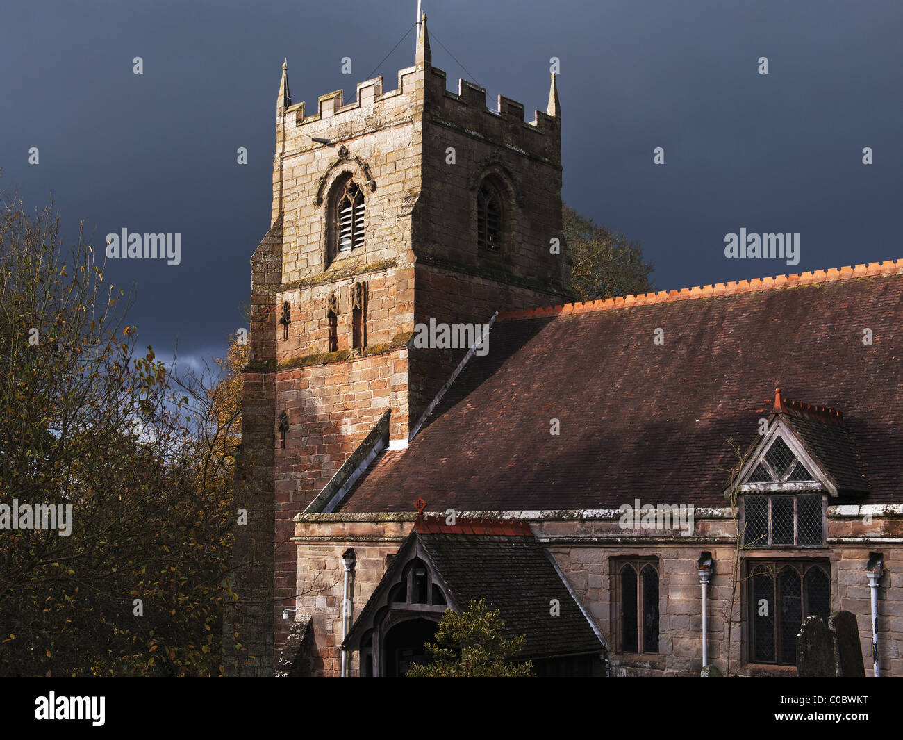 beoley church worcestershire Stock Photo - Alamy