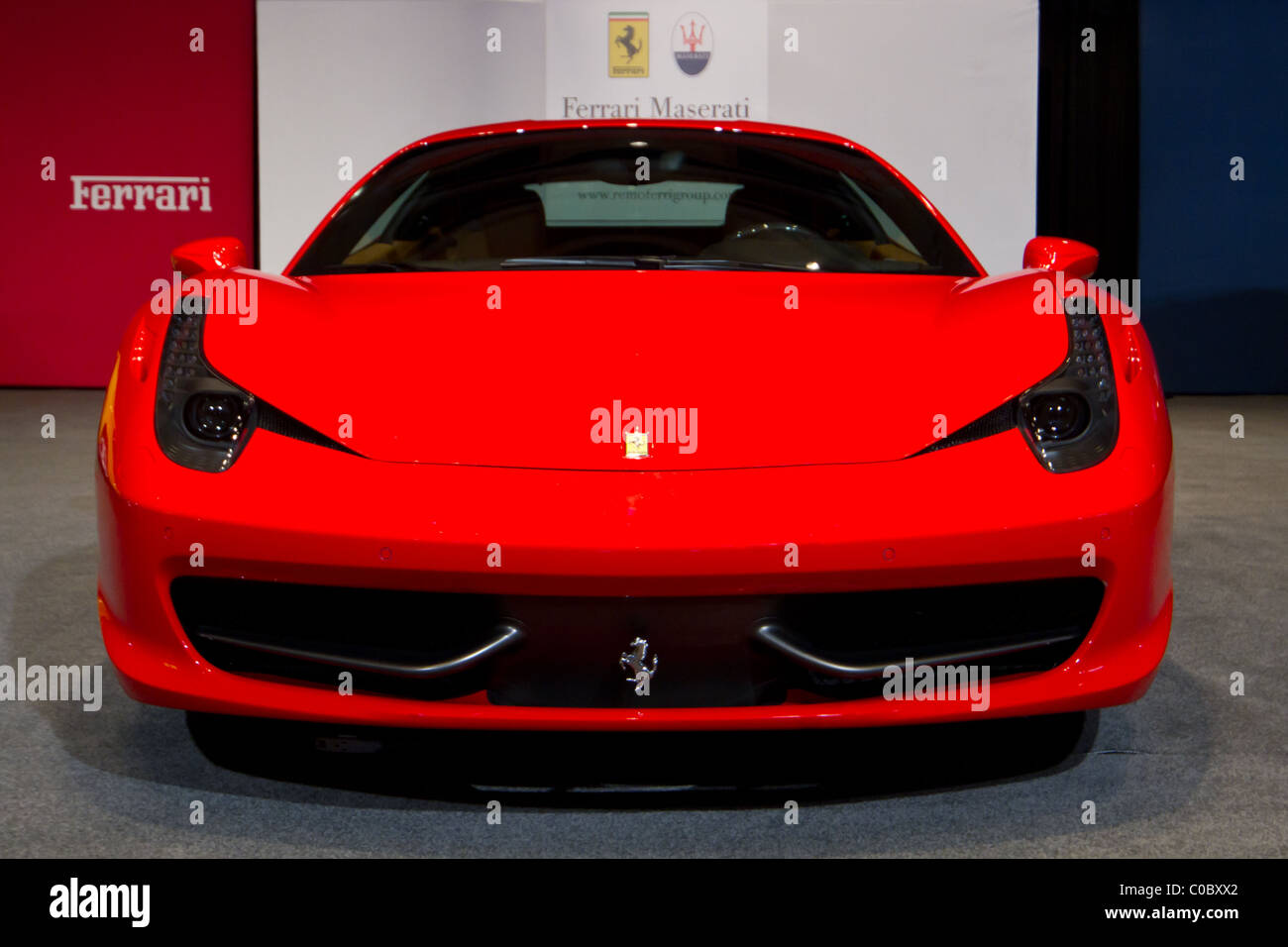 Red Ferrari Exotic Sports Car Stock Photo - Alamy
