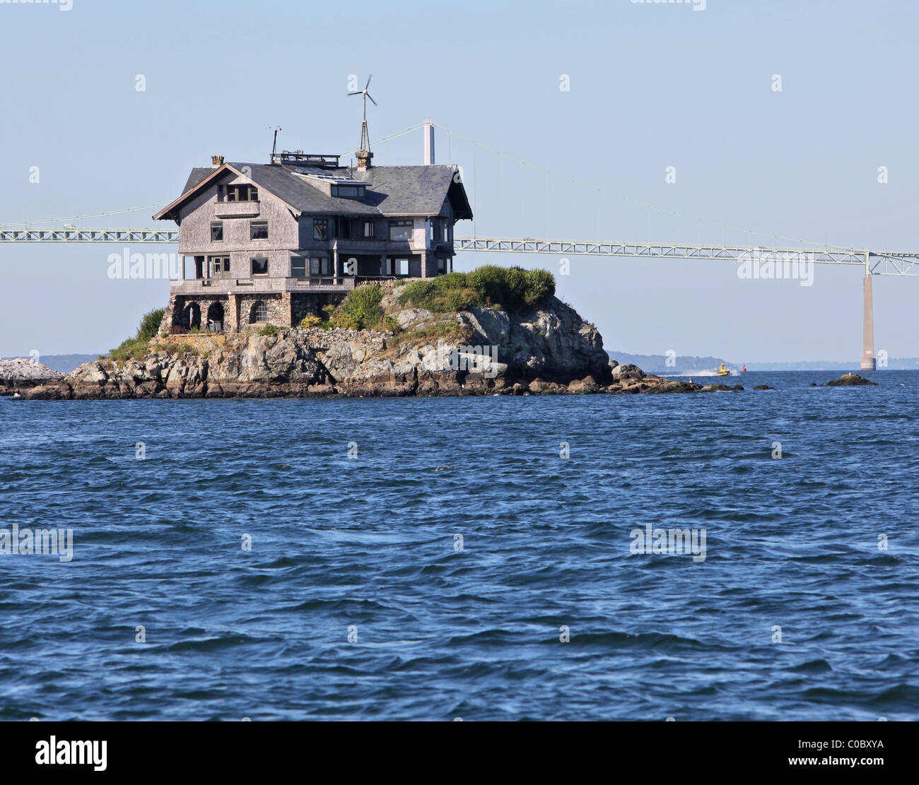 Famous Newport Clingstone House landmark Stock Photo - Alamy