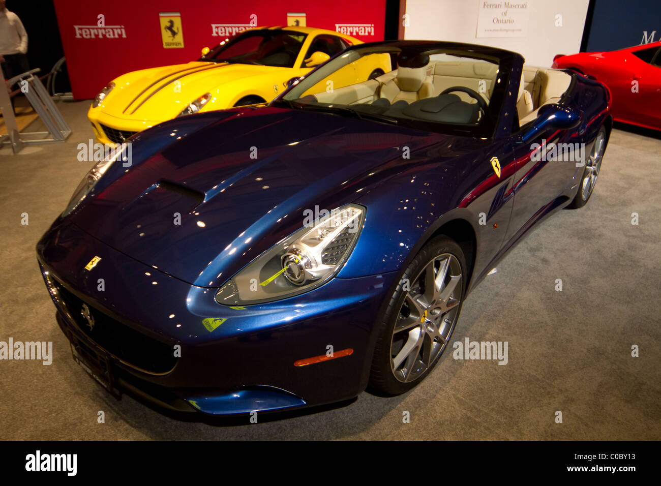Blue Ferrari Sports Car Stock Photo - Alamy