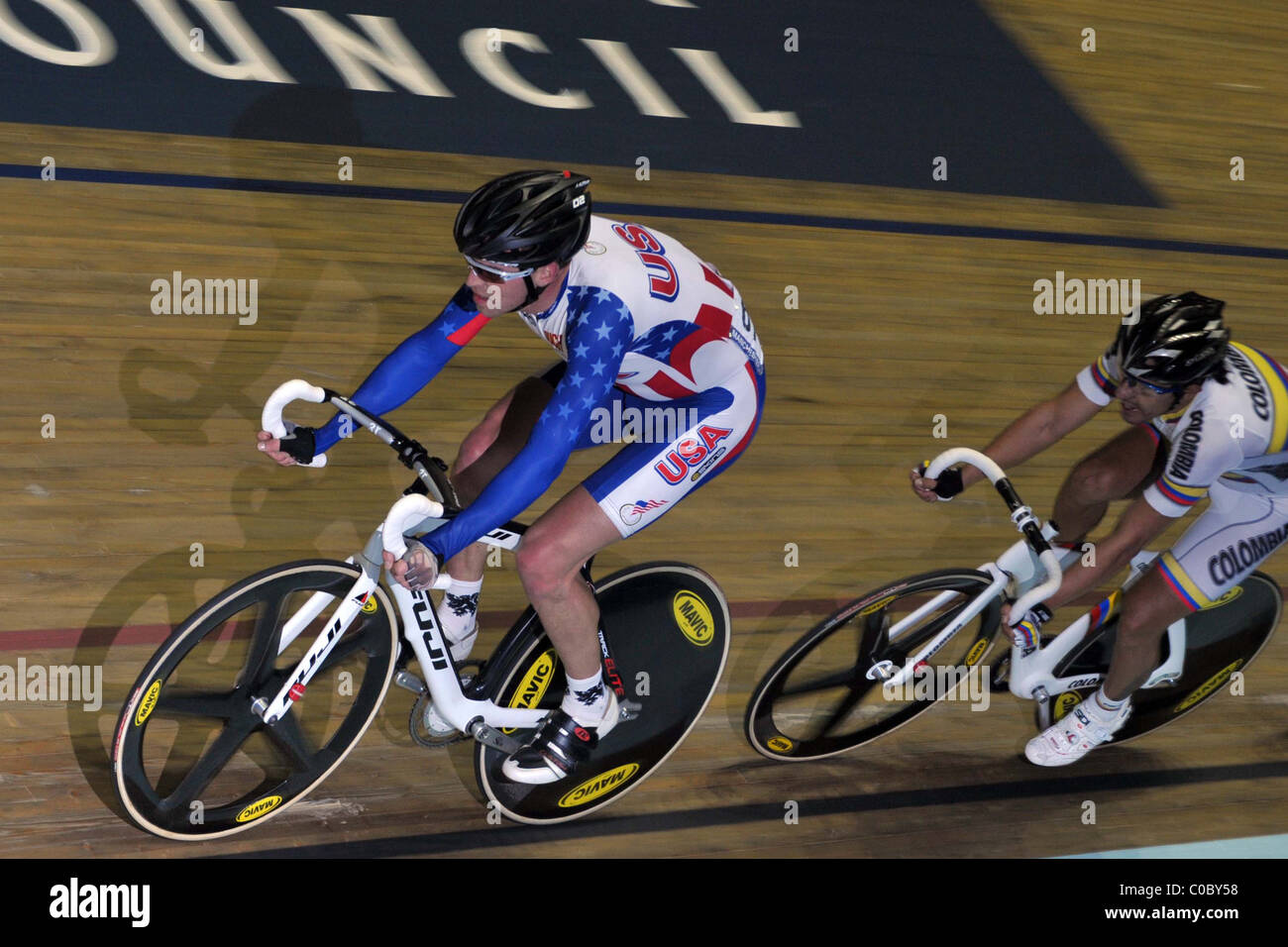 Bobby Lea (USA). Mens Omnium. UCI Track World Cup. Manchester Velodrome ...