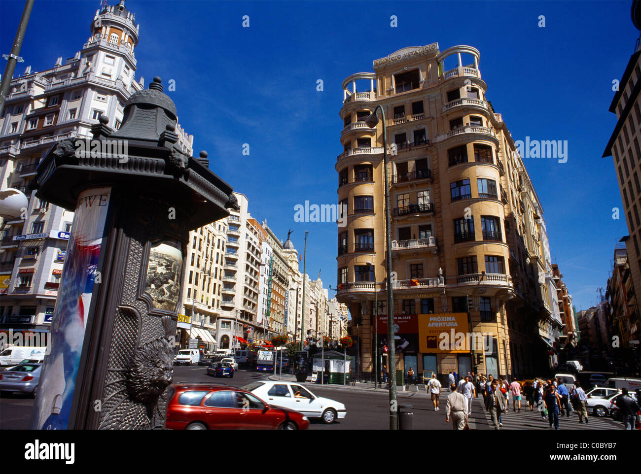 Vitalicio building at gran via madrid hi-res stock photography and ...
