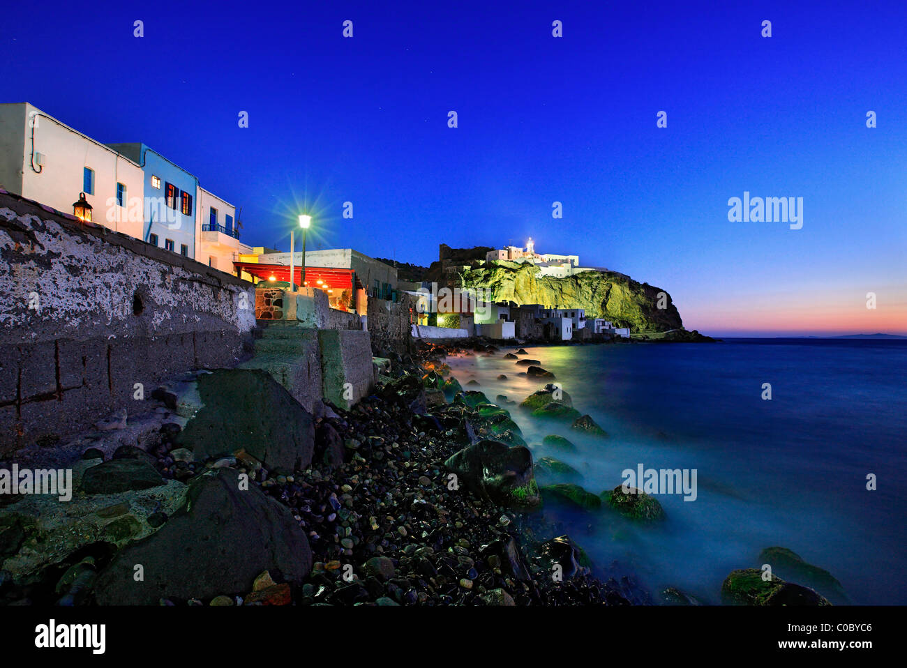 Small part of Mandraki village, the "capital" of Nisyros island,Greece ...